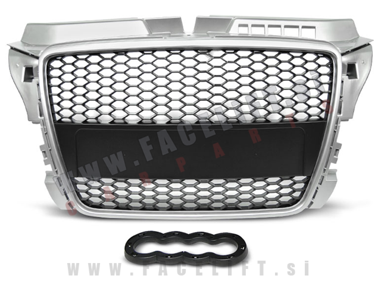 Audi A3 8P 8PA 08-12 maska RS izgled srebrna (mat)