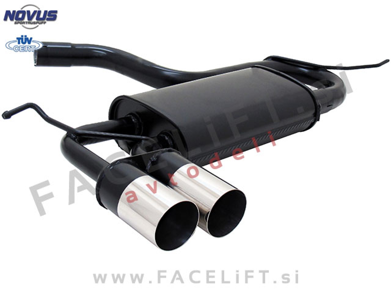 Audi A3 / 8PA Sportback (04-12) / športni izpušni lonec / 2x 76mm / RL ...