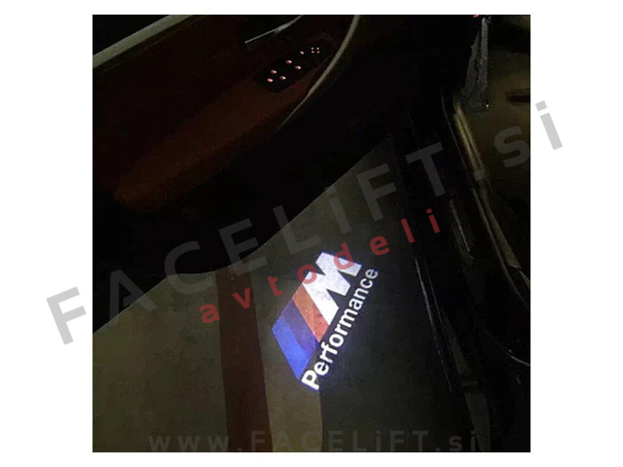BMW LED logo osvetlitev vrat M Performance